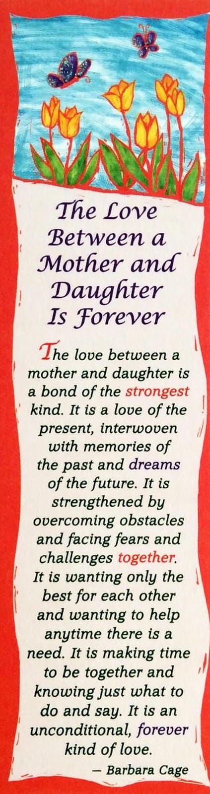 LOVE MOTHER DAUGHTER BOOKMARK – LovelyGifts